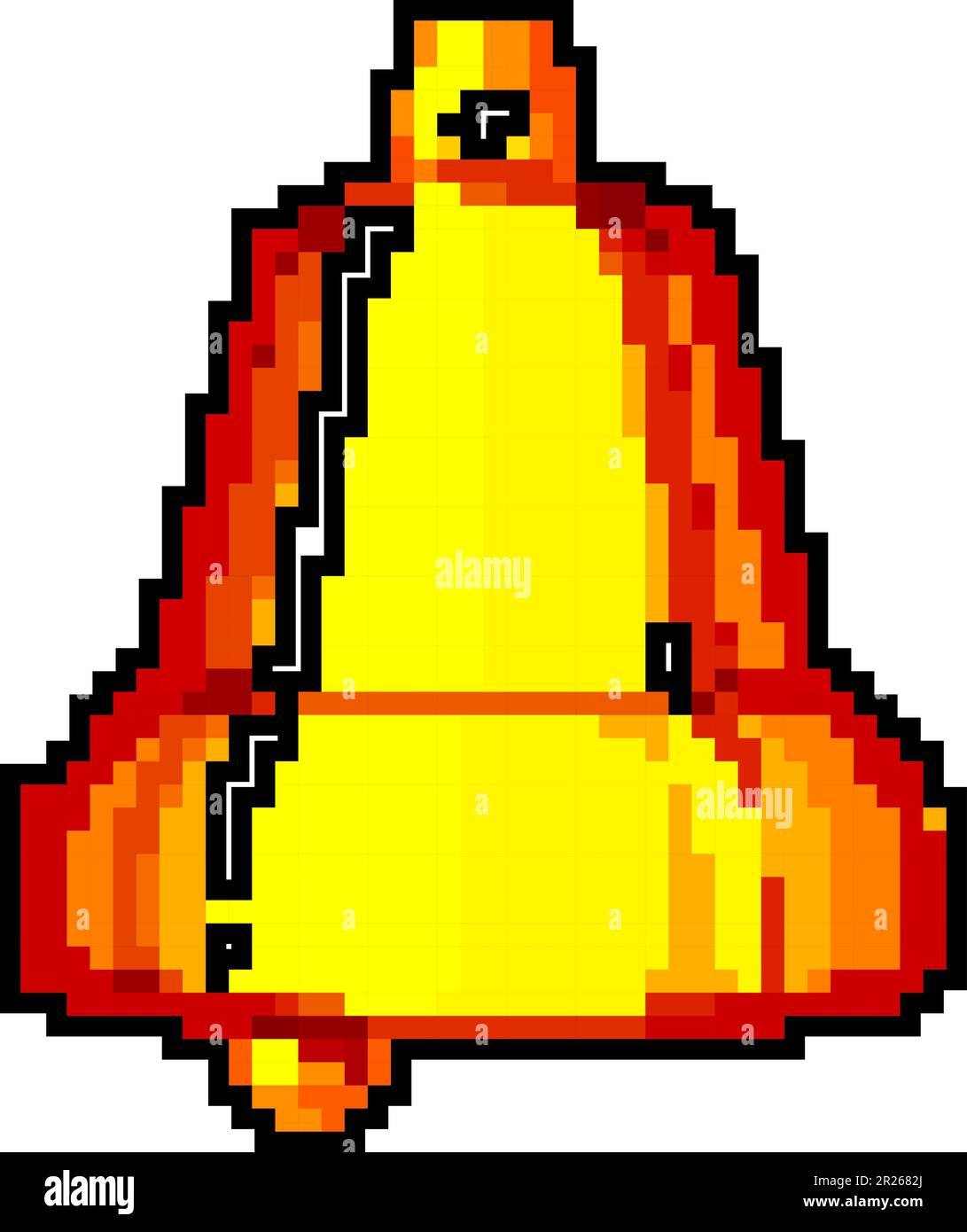 notification bell game pixel art vector illustration Stock Vector Image ...