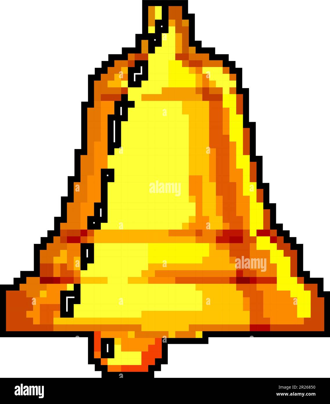 ring bell game pixel art vector illustration Stock Vector Image & Art ...
