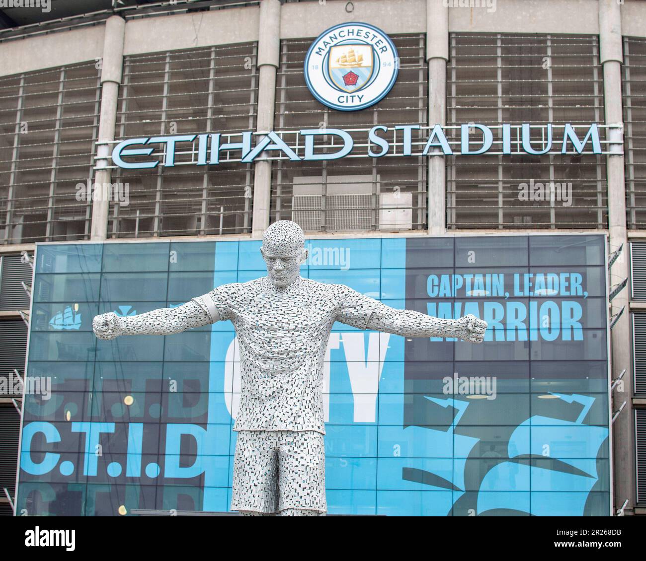 Manchester, England. 17/05/2023, Statue of Vincent Kompany before the ...