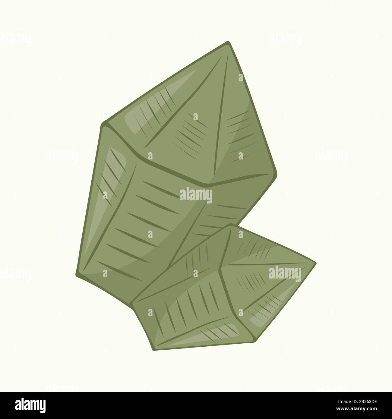 Vector illustration of two hand-drawn green crystals Stock Vector Image ...