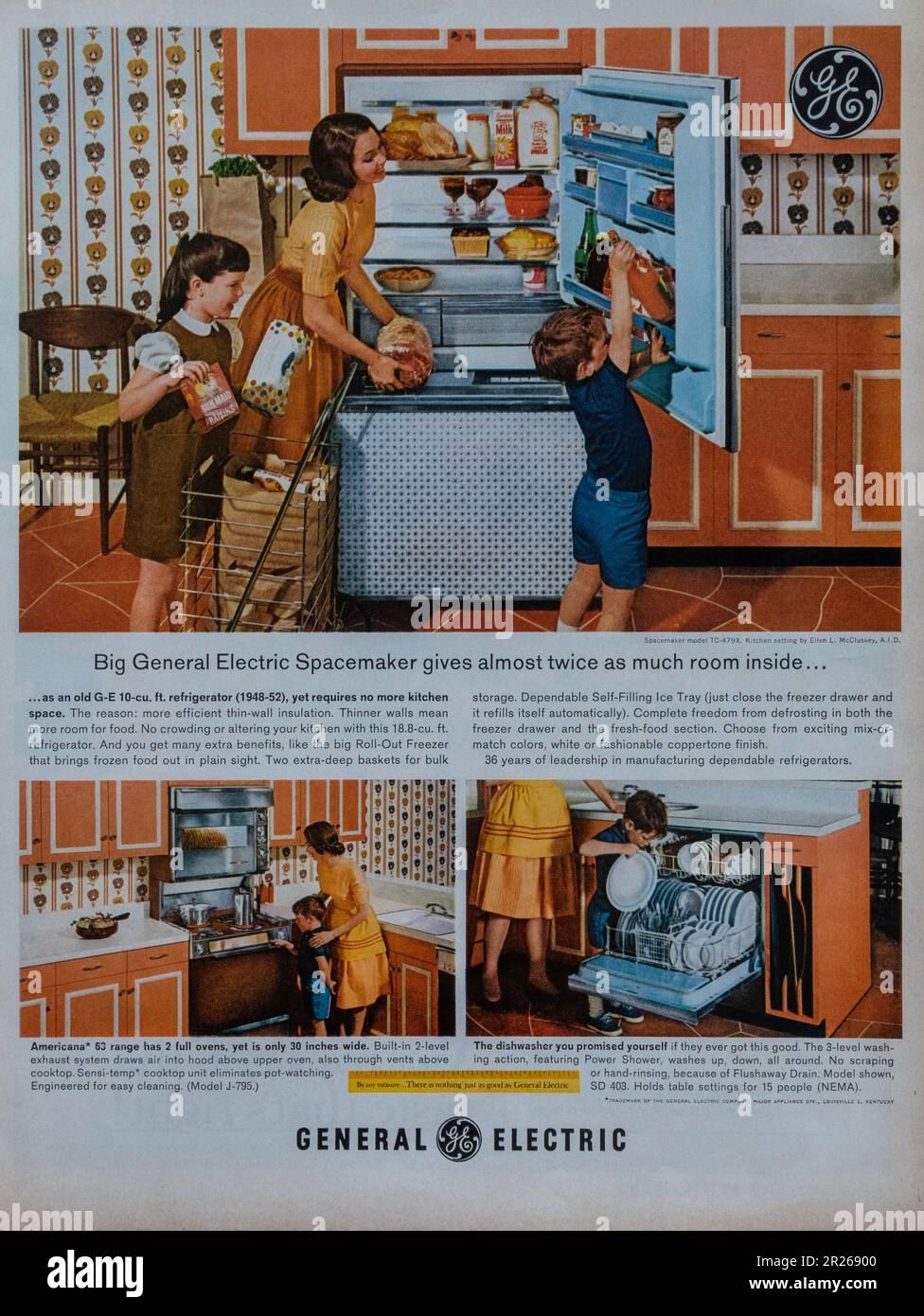 1963 kitchen usa hi-res stock photography and images - Alamy