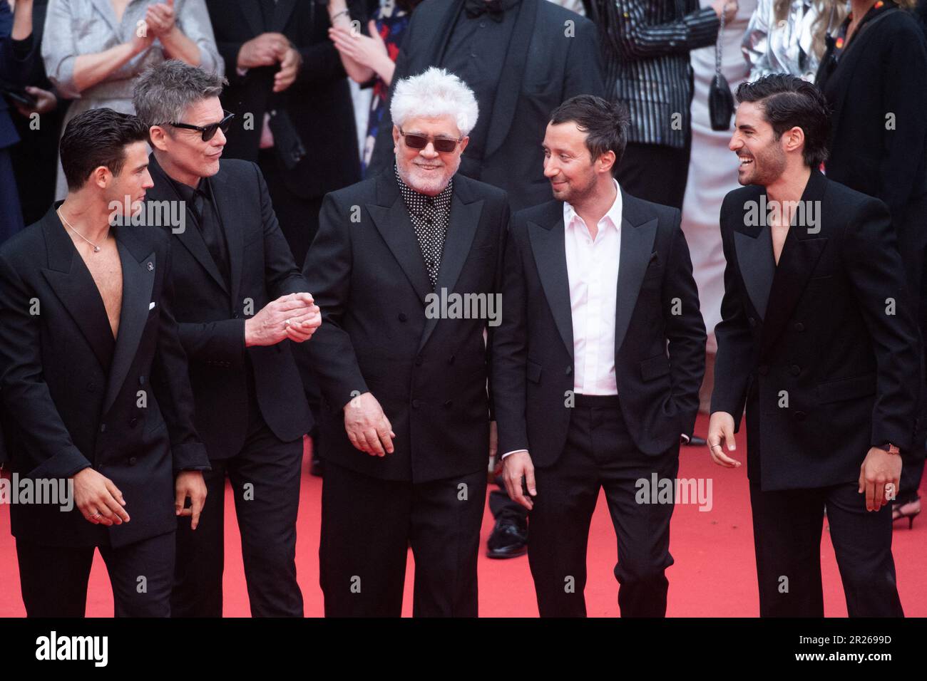 Cannes, France. 17th May, 2023. George Steane, Jose Condessa, Anthony ...