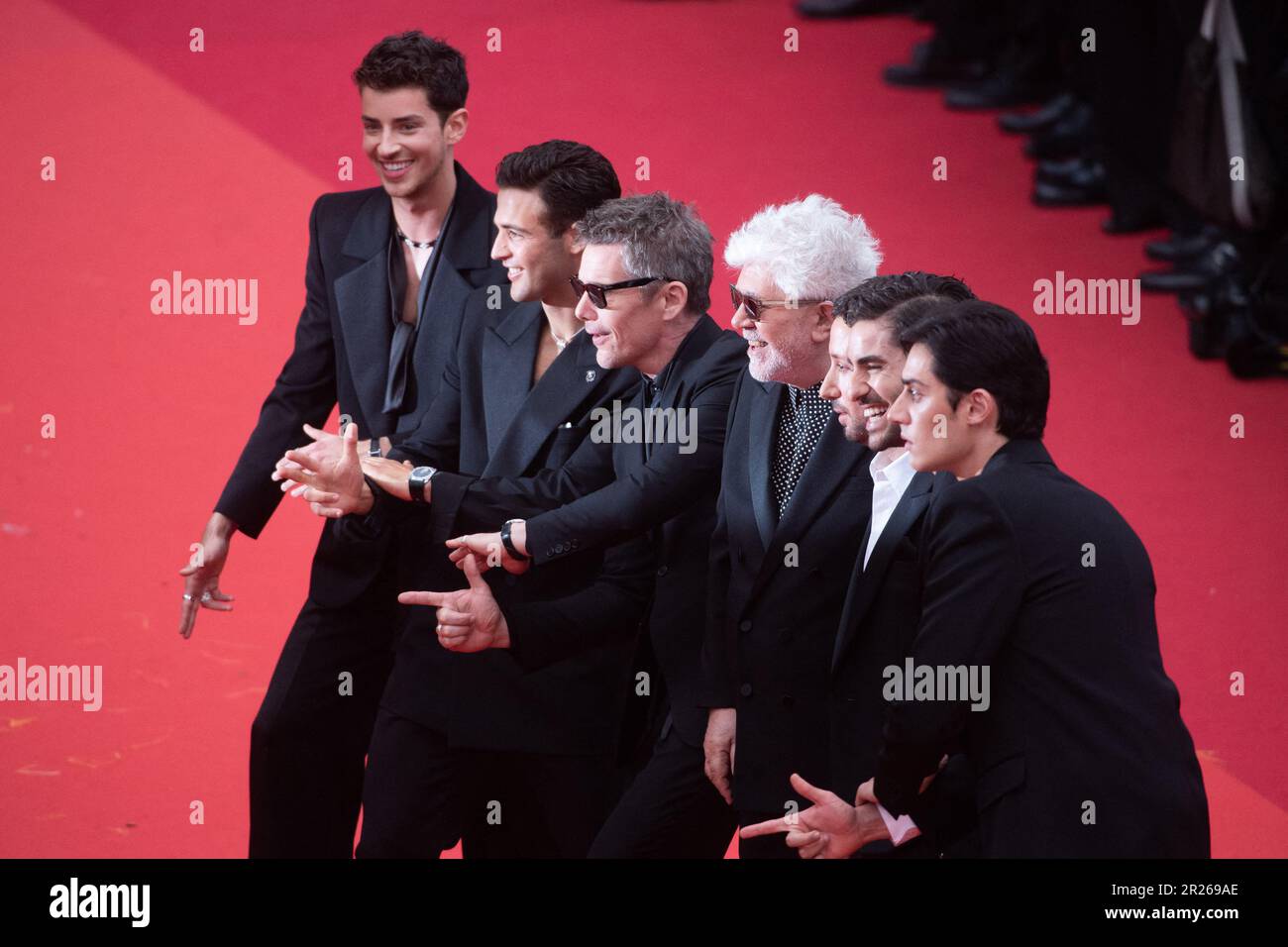 Cannes, France. 17th May, 2023. George Steane, Jose Condessa, Anthony ...