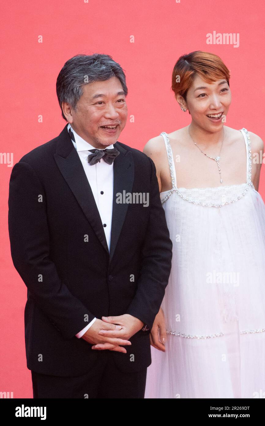 Cannes, France. 17th May, 2023. Hirokazu Koreeda and Sakura Ando ...