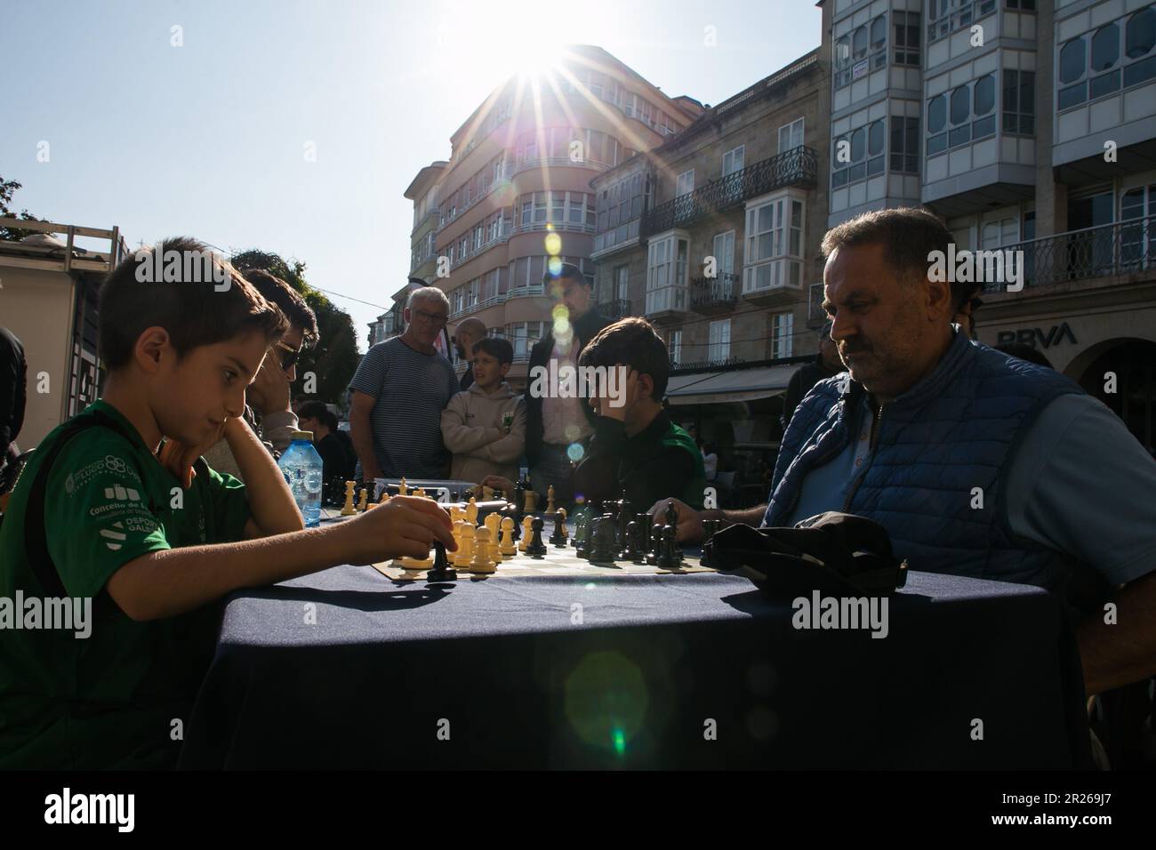 May 17, 2023: Lugo, Galicia, Spain. Aspects of the final of the school ...