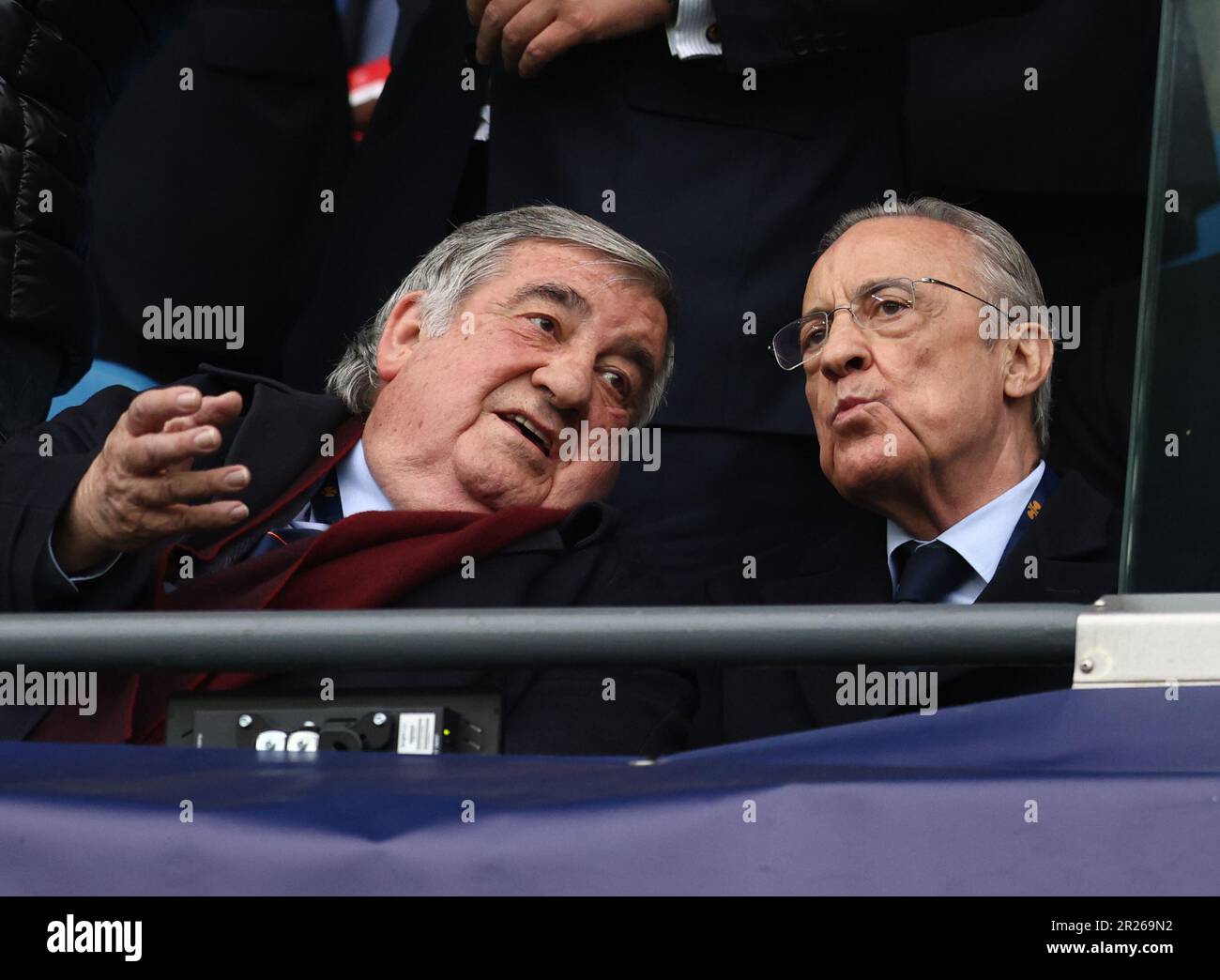 Manchester, UK. 17th May, 2023. Real Madrid president Florentino Perez ...
