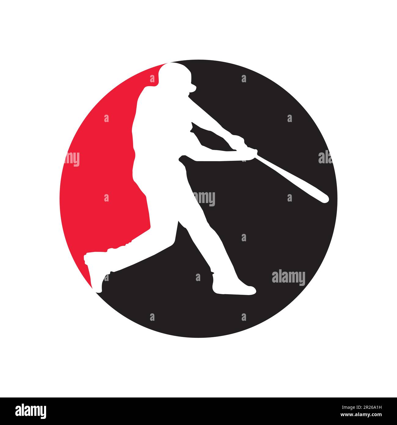 Baseball hitting a ball concept swinging a bat very fast vector ...