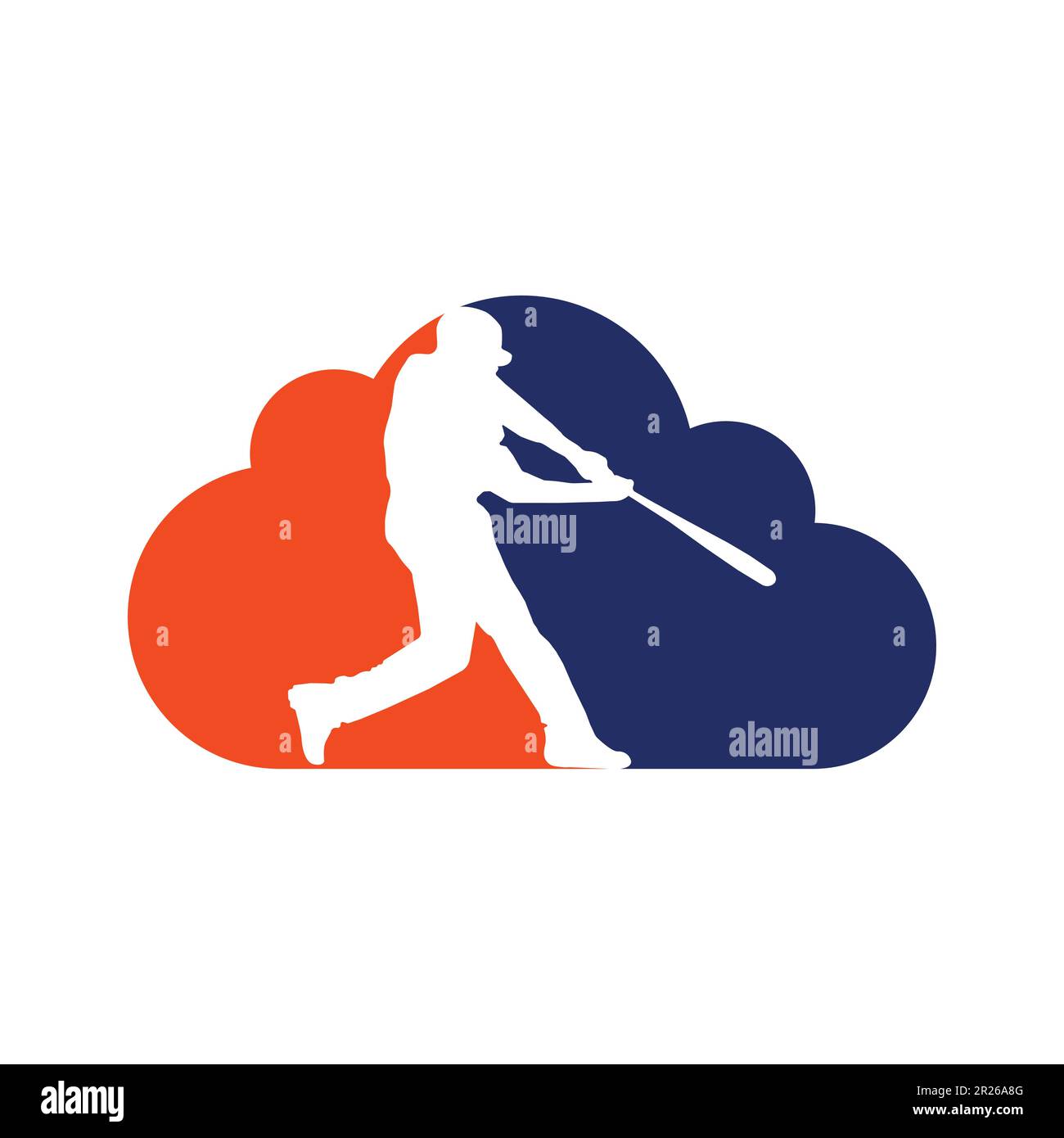 Baseball hitting a ball concept swinging a bat very fast vector ...