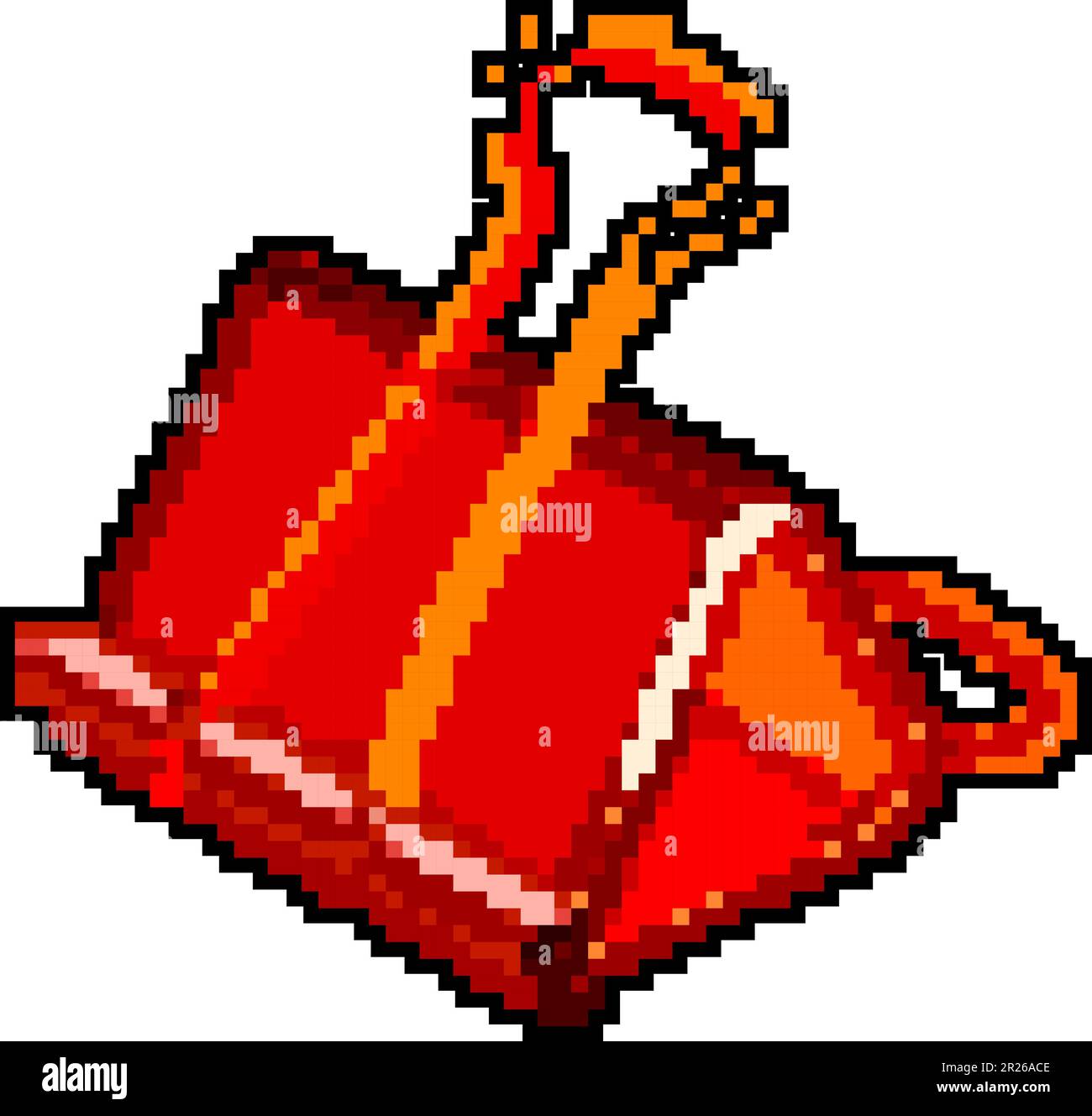 note binder clip game pixel art vector illustration Stock Vector Image ...