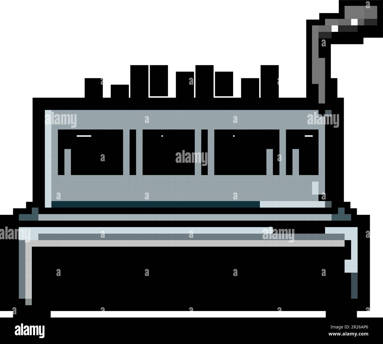 equipment binding machine game pixel art vector illustration Stock ...