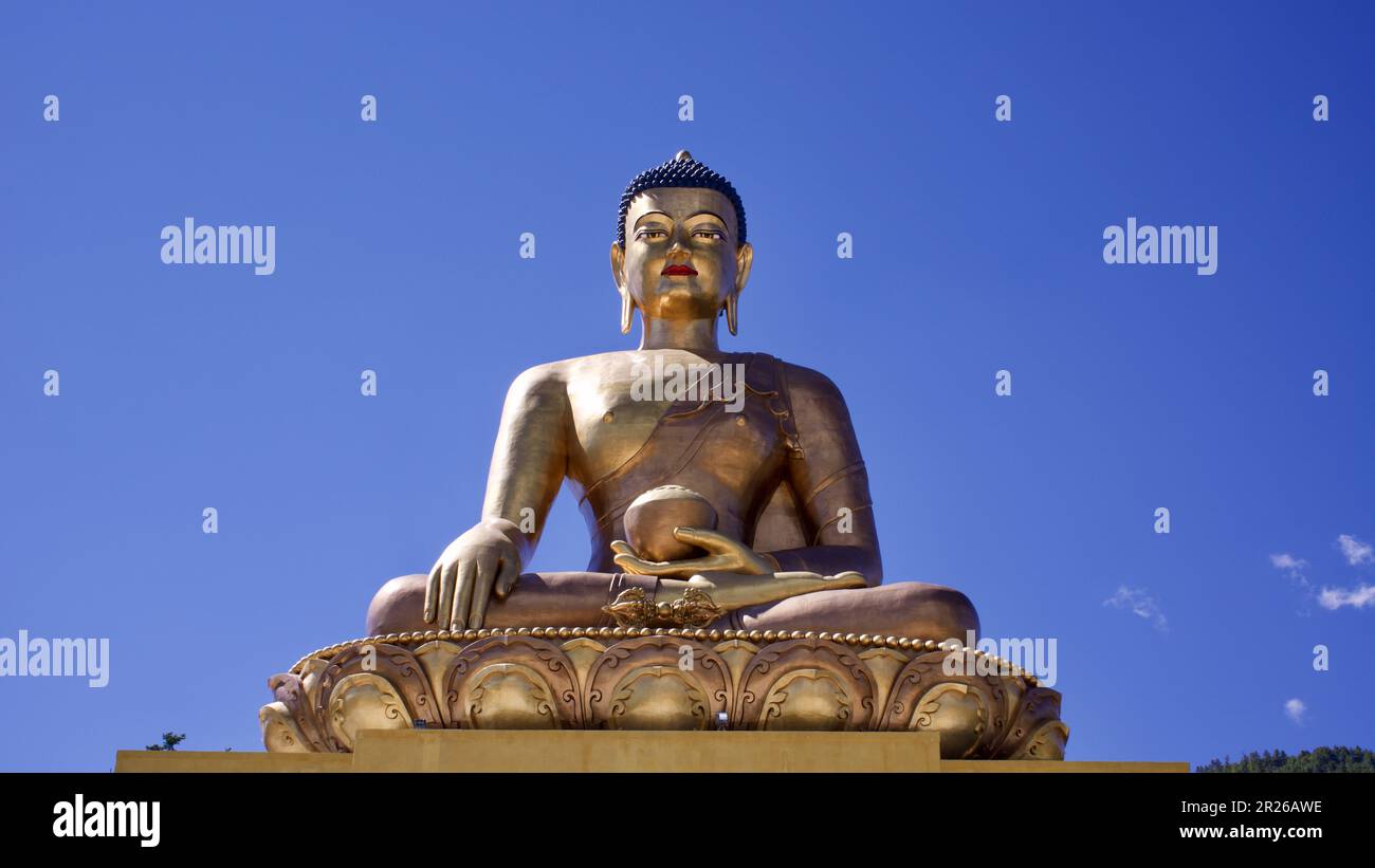 Buddha Dordenna Statue, Kuensel Phodrang National Park, Bhutan Stock ...