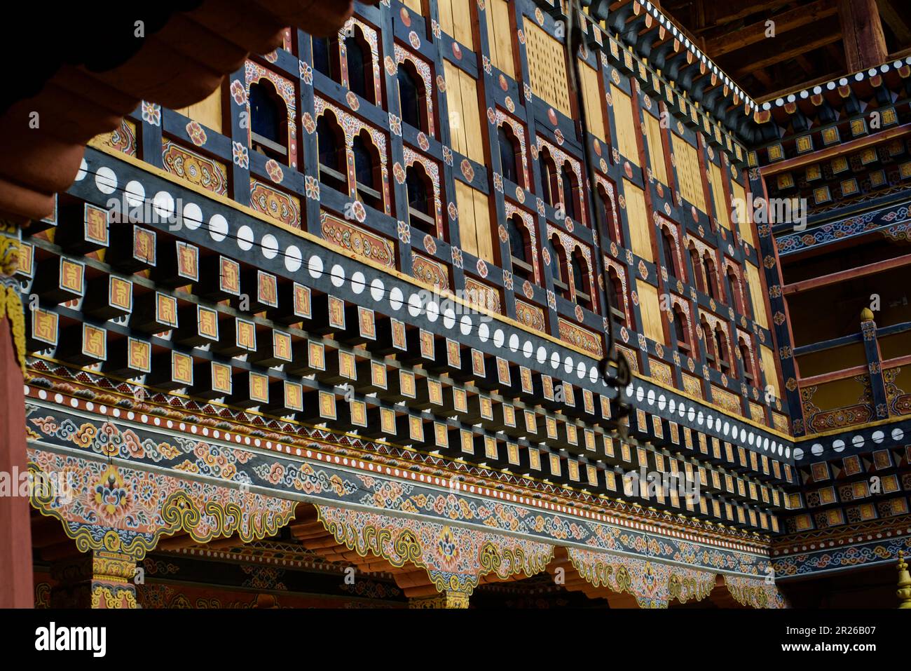Historical building interior in Bhutan Stock Photo - Alamy