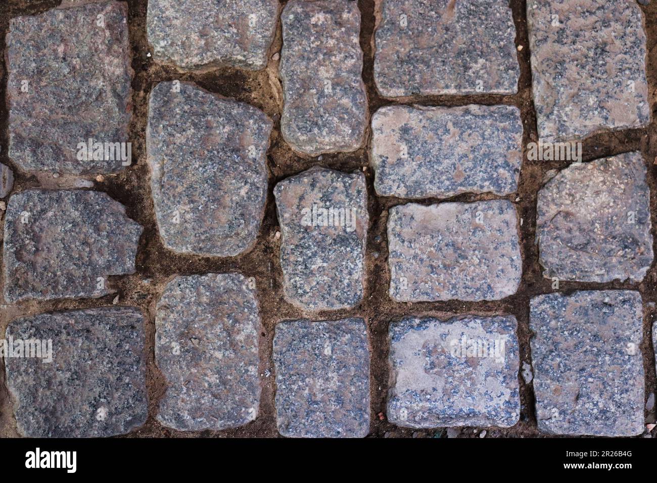 Background with stone cobblestone on a path Stock Photo - Alamy