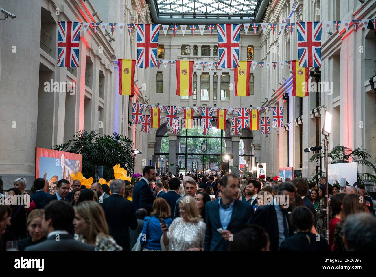 Atmosphere during a party organized by the British Embassy in Spain for ...