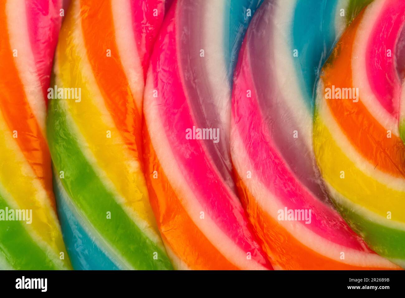 closeup macro detail of colorful lollipop candy texture pattern ...