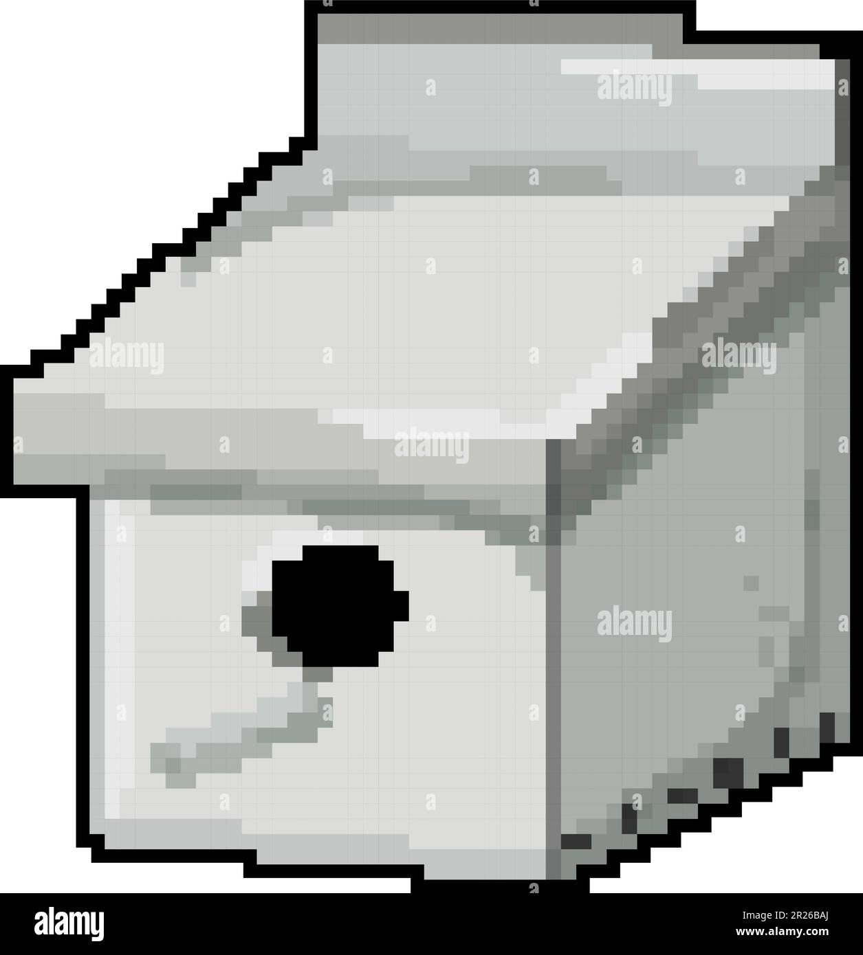 tree bird house game pixel art vector illustration Stock Vector Image ...