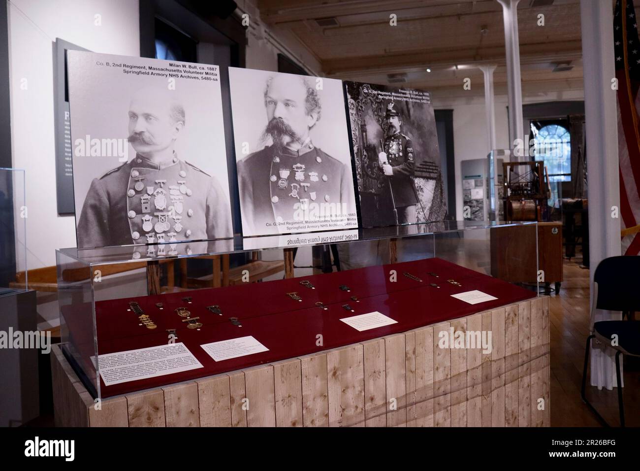A display at the Springfield Armory on Wednesday, May 17, 2023, shows ...