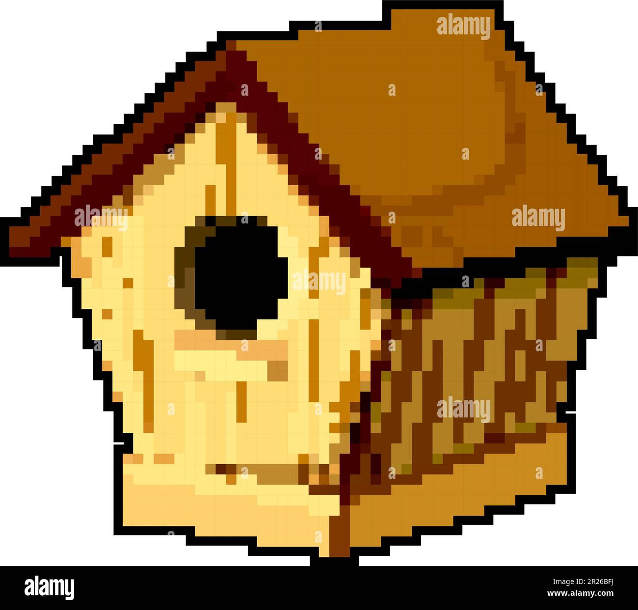 feeder bird house game pixel art vector illustration Stock Vector Image & Art - Alamy