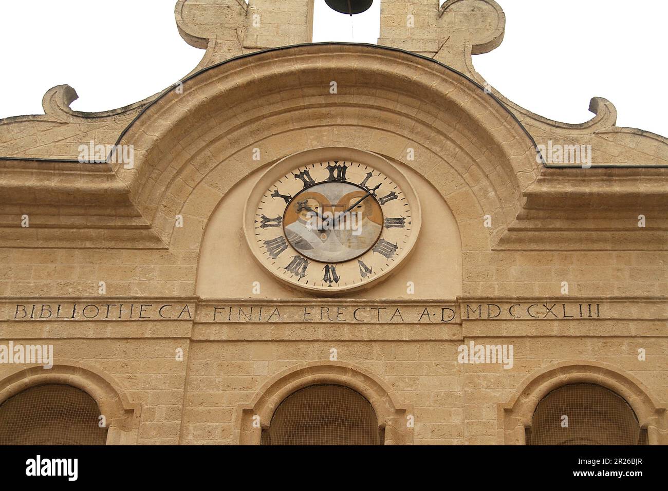 Gravina in Puglia, Italy. Exterior of the Finia Capitular Library ...