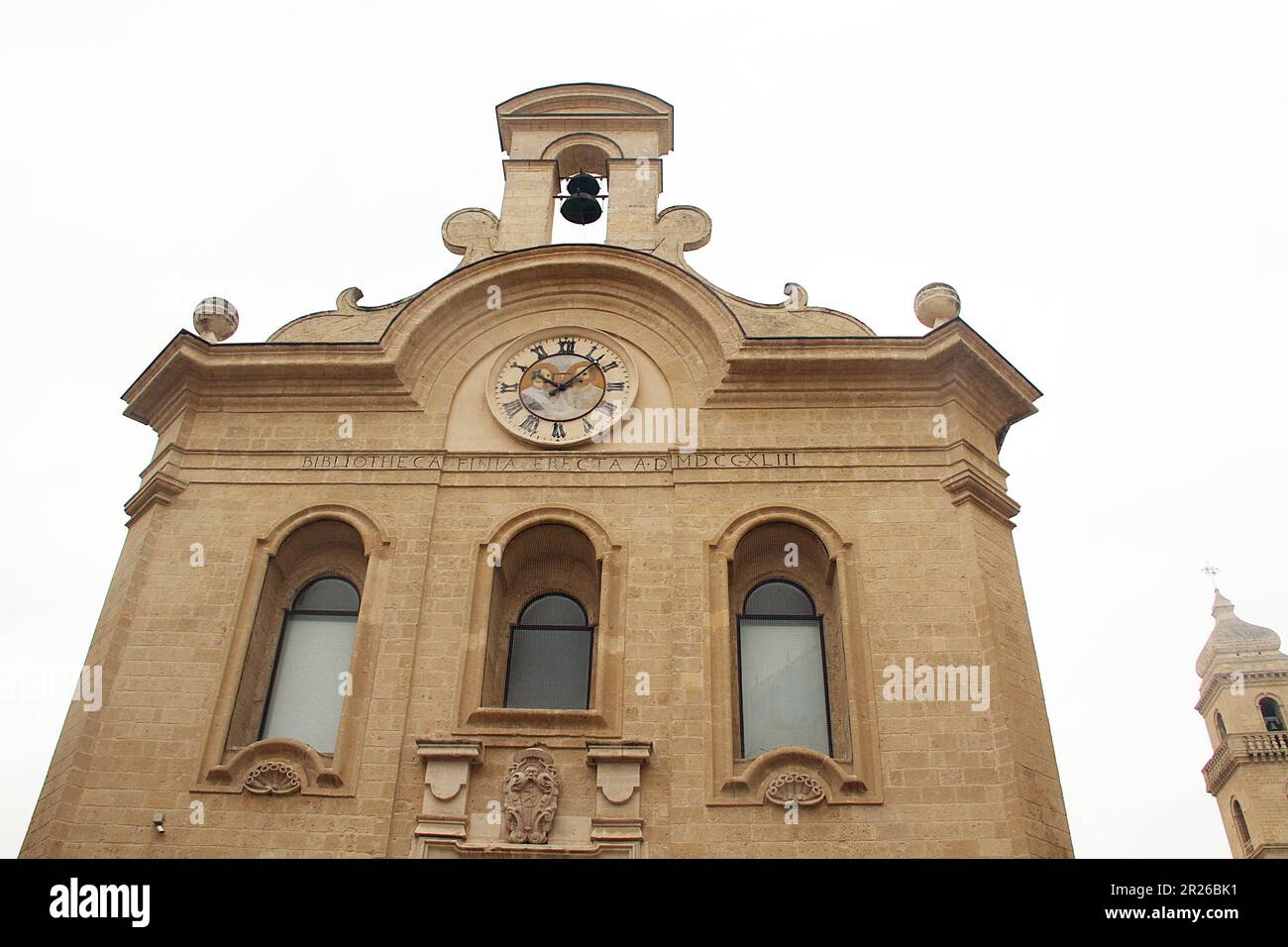Gravina in Puglia, Italy. Exterior of the Finia Capitular Library. The ...