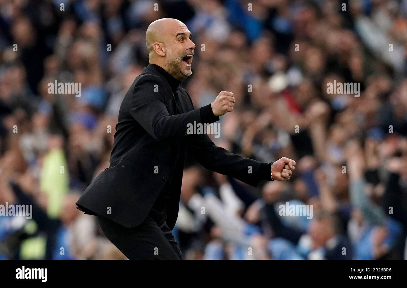 Pep guardiola celebrates 2023 hi-res stock photography and images - Alamy