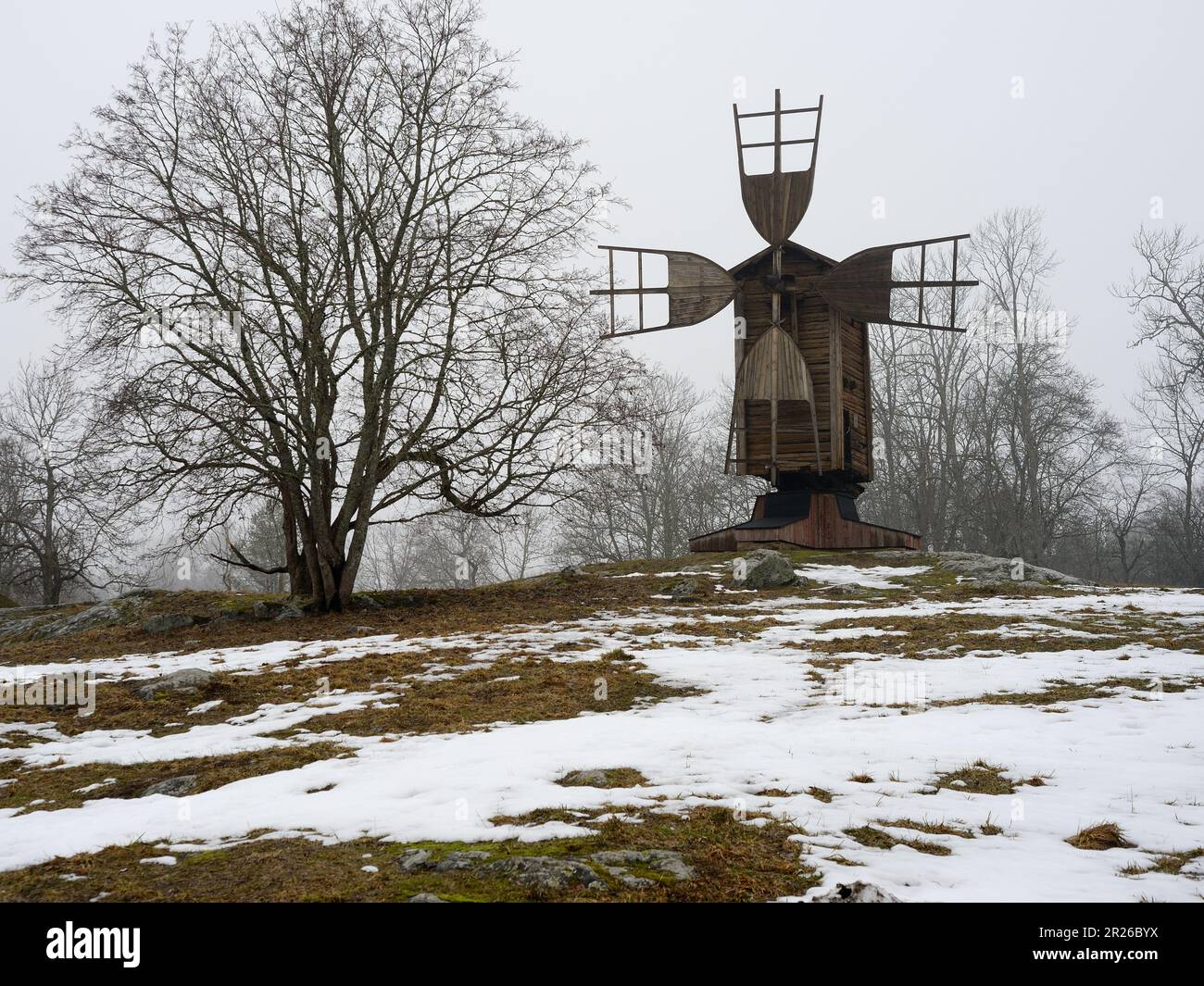 Historical windmill on a hill hi-res stock photography and images - Alamy