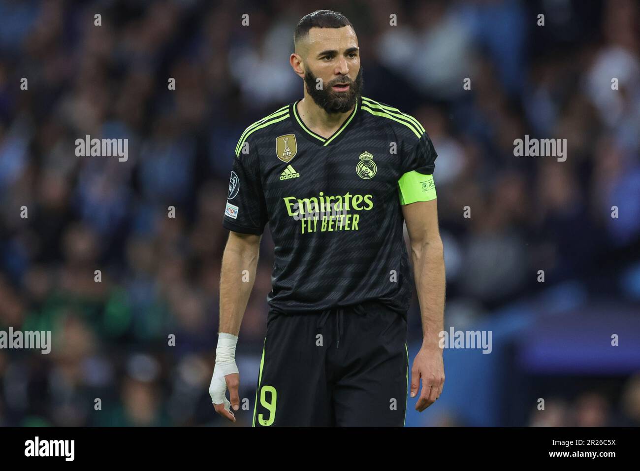 Karim Benzema #9 of Real Madrid during the UEFA Champions League Semi ...