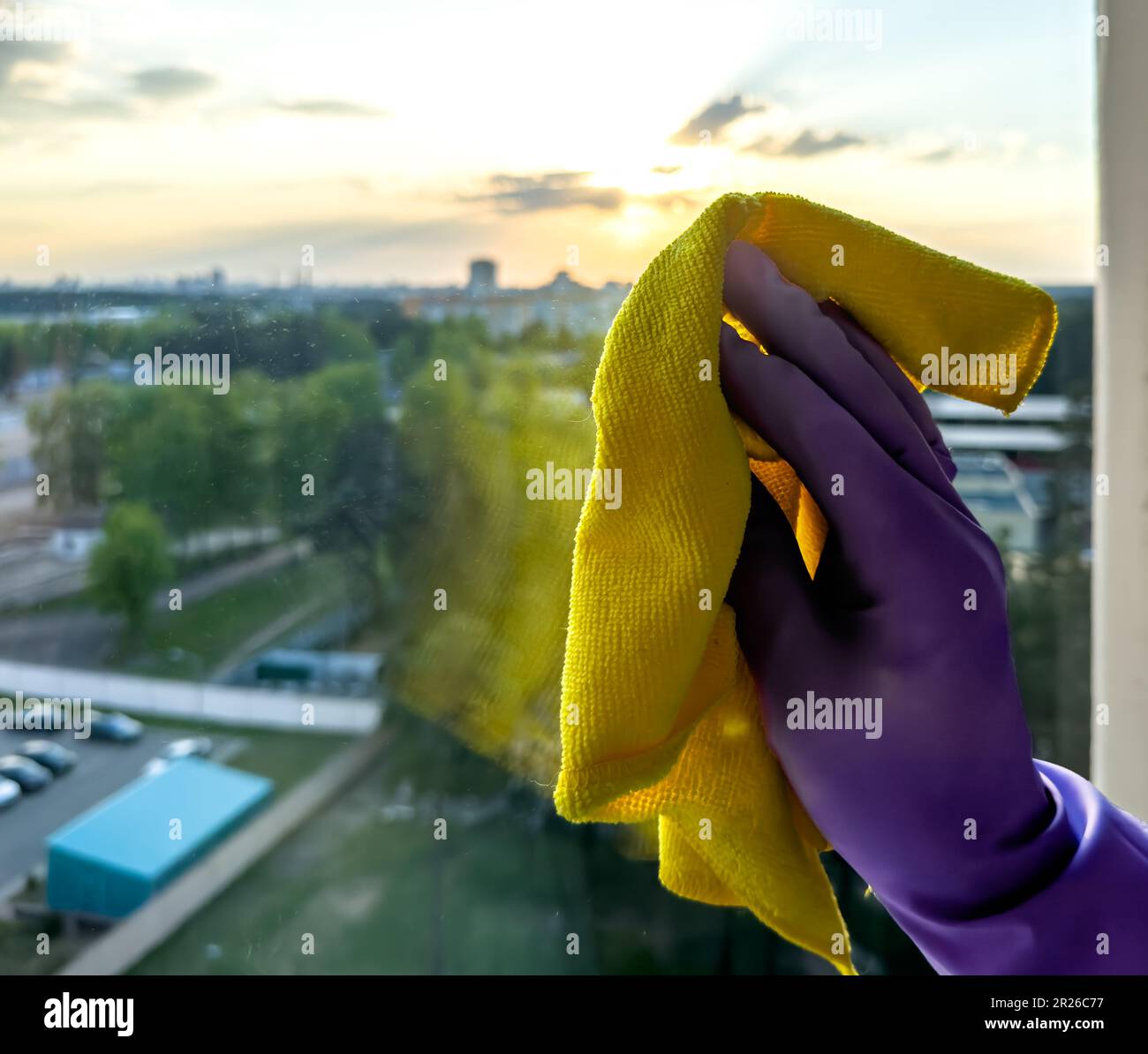 Hand in glove cleaning hi-res stock photography and images - Alamy