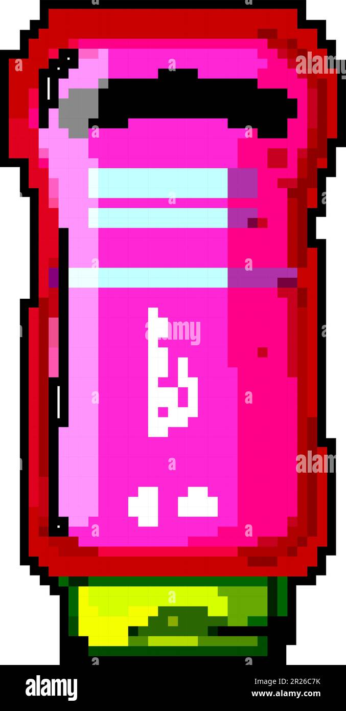 skin body cream game pixel art vector illustration Stock Vector Image ...