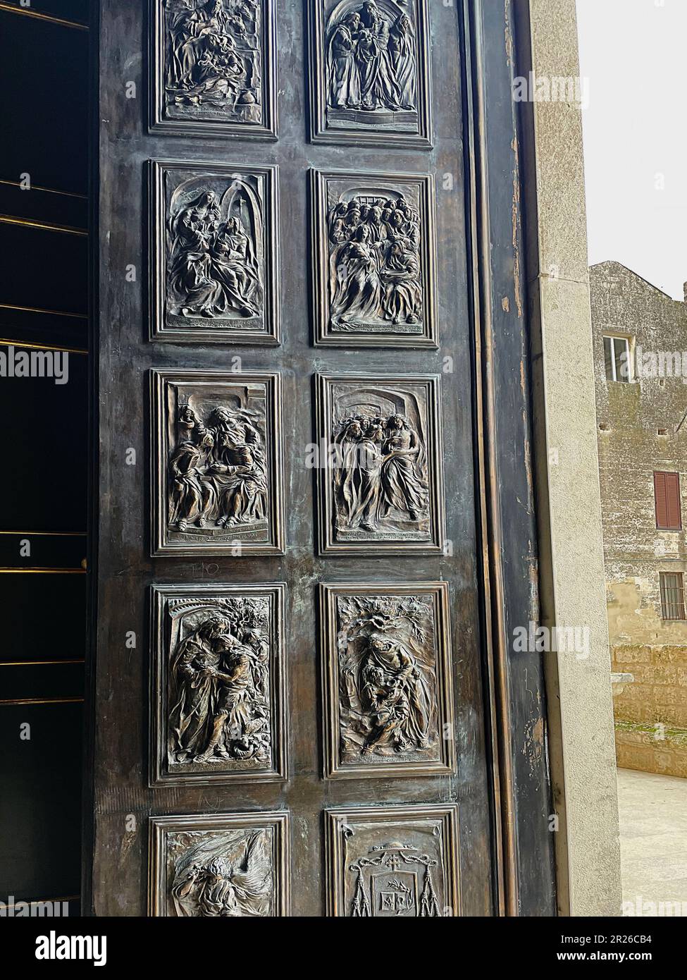 Gravina, Italy. The beautiful entrance door into the Gravina Roman ...