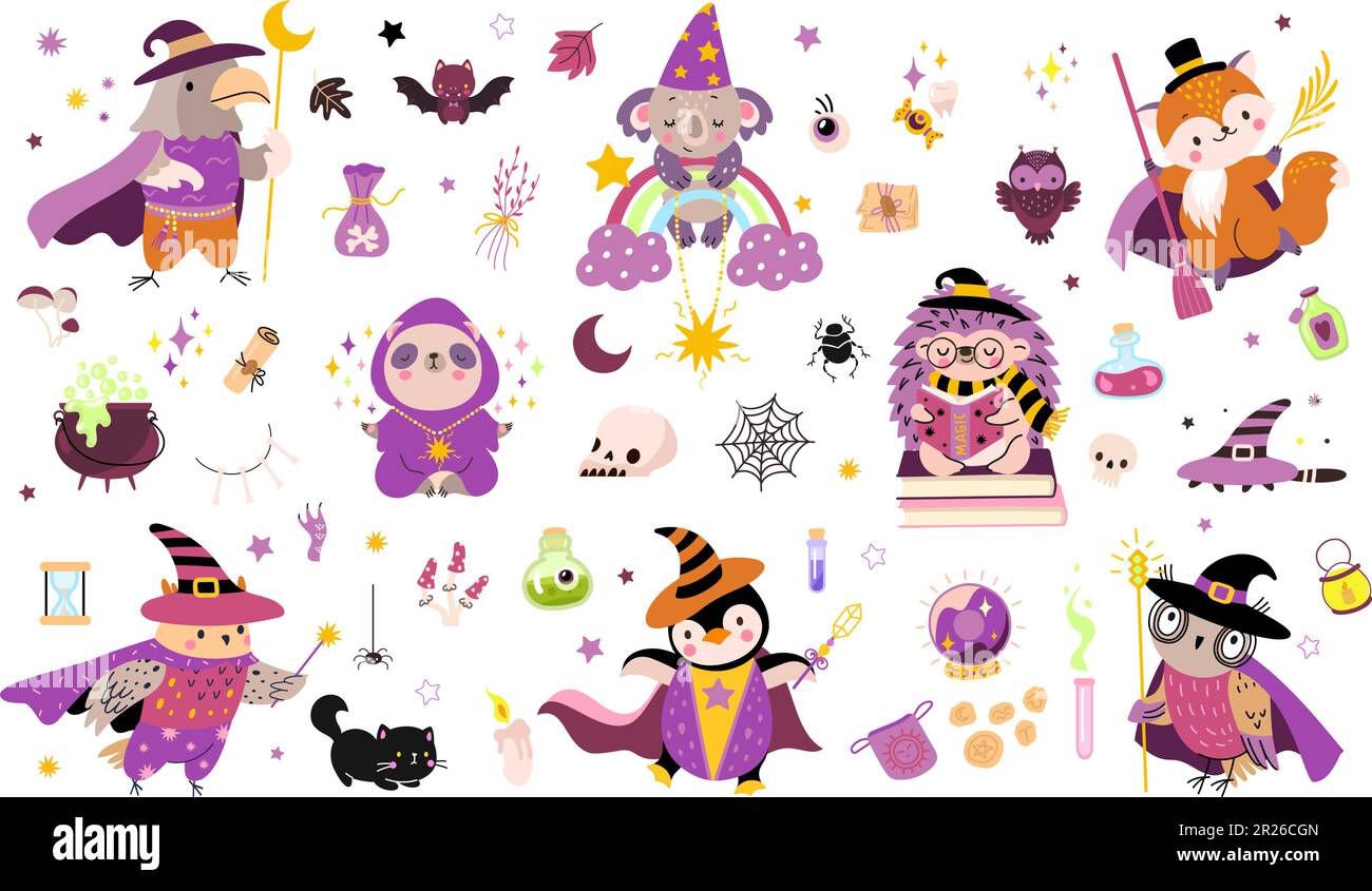 Wizard cartoon hi-res stock photography and images - Alamy