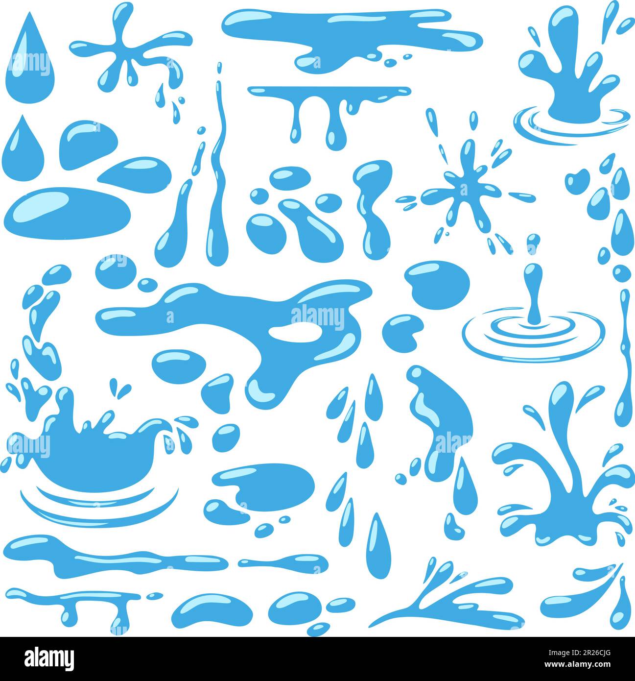 Rain Falling Animated Clip Art