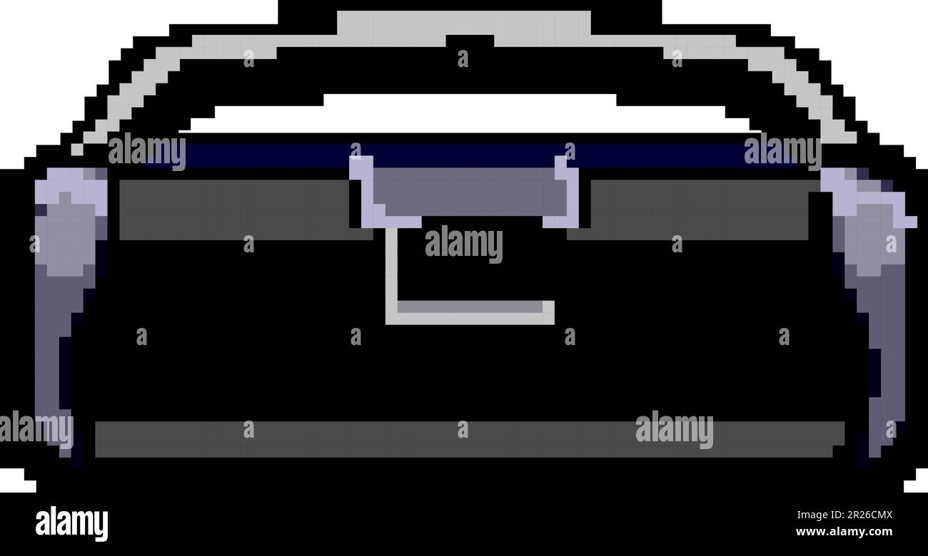 music boombox audio game pixel art vector illustration Stock Vector ...