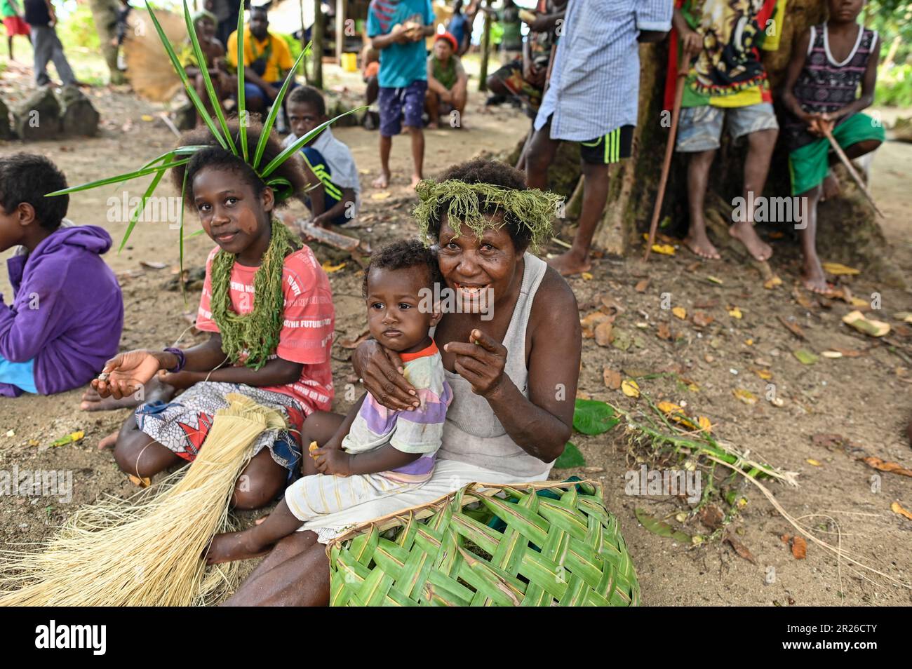 Daily life in the Solomon Islands Stock Photo - Alamy