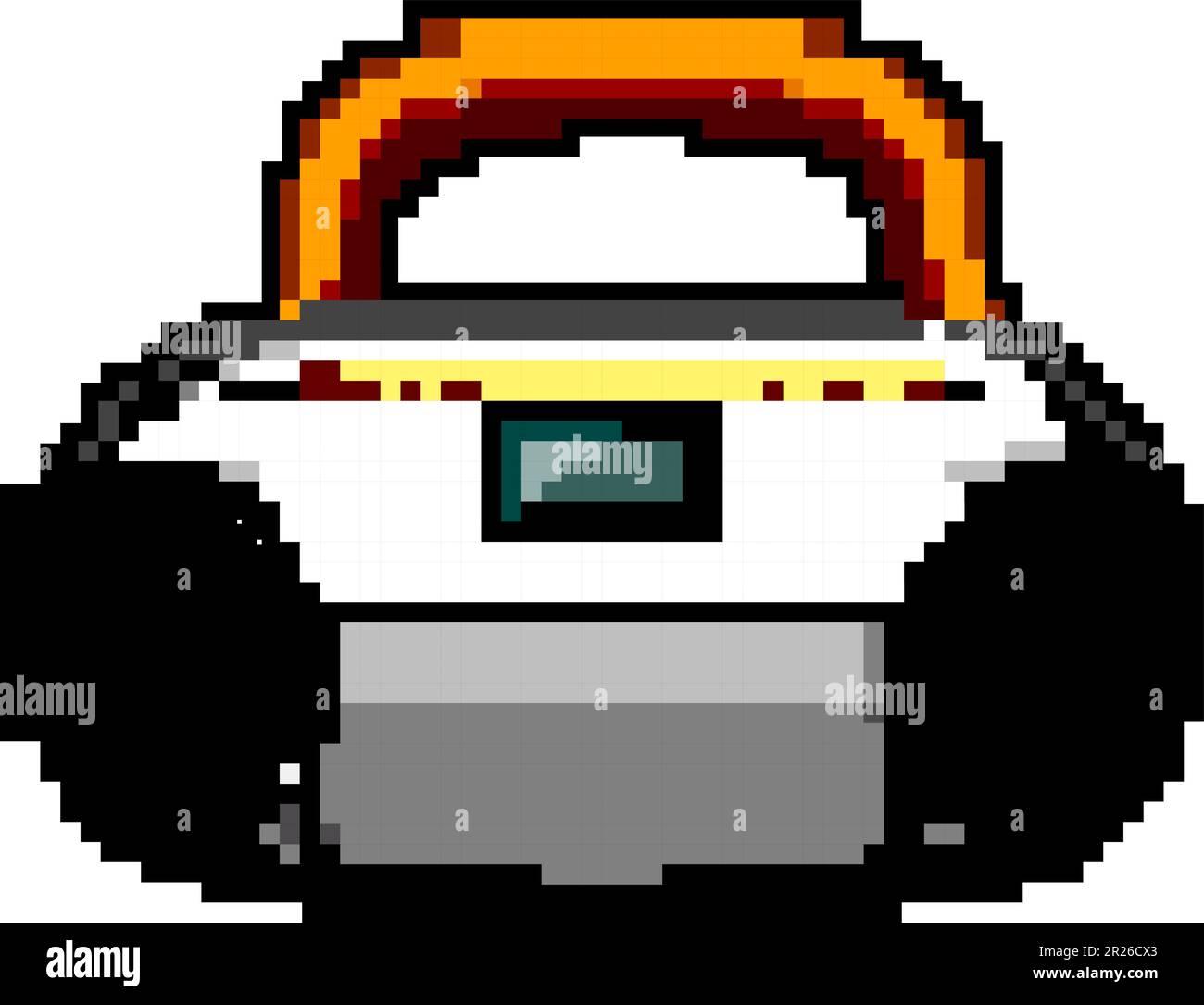 sound boombox audio game pixel art vector illustration Stock Vector ...