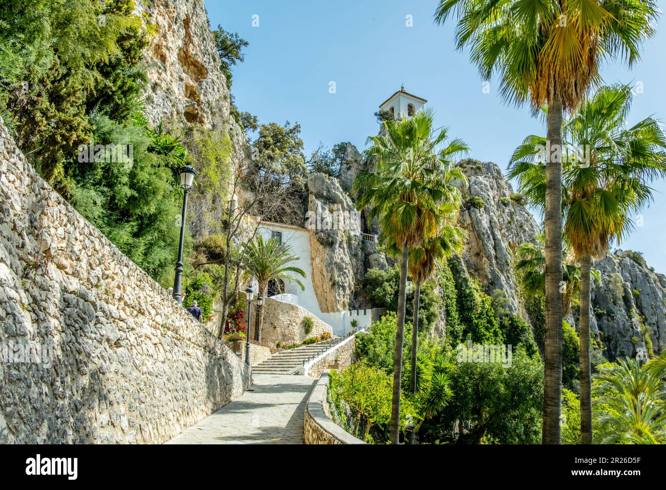 Guadalest, Spain. Guadalest is captivating Spanish village, embraced by ...