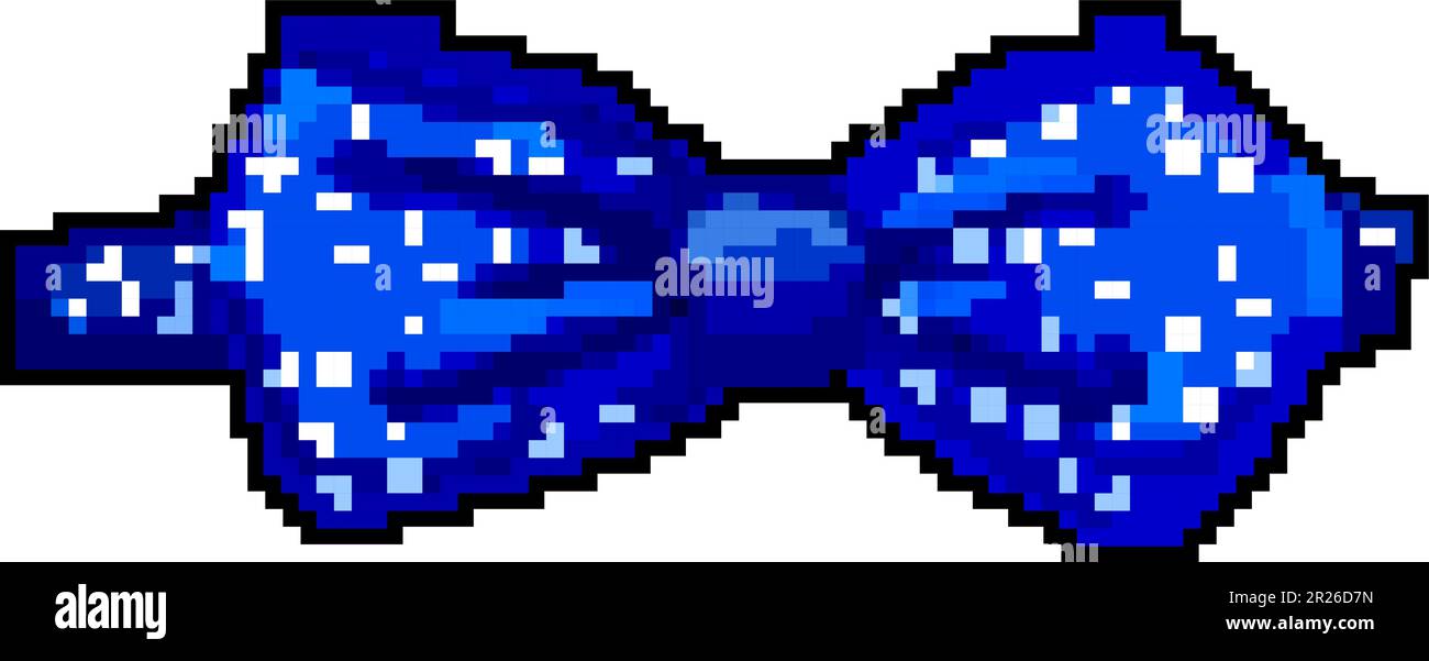 neck bow tie game pixel art vector illustration Stock Vector Image ...