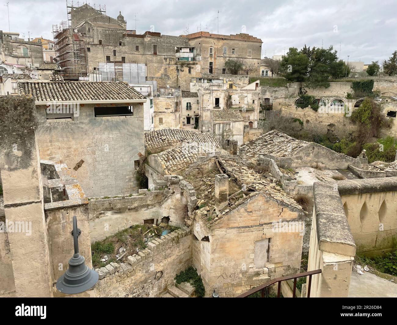 Gravina in Puglia, Italy. Old district in the historical center with a ...