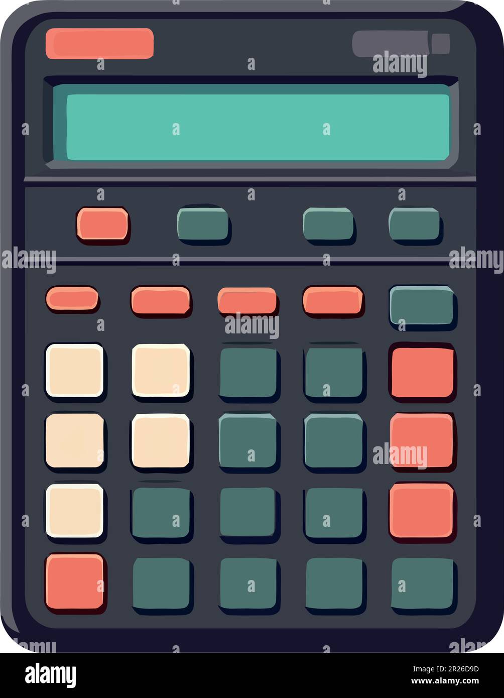 Finance calculator icon symbolizes mathematical balance Stock Vector ...