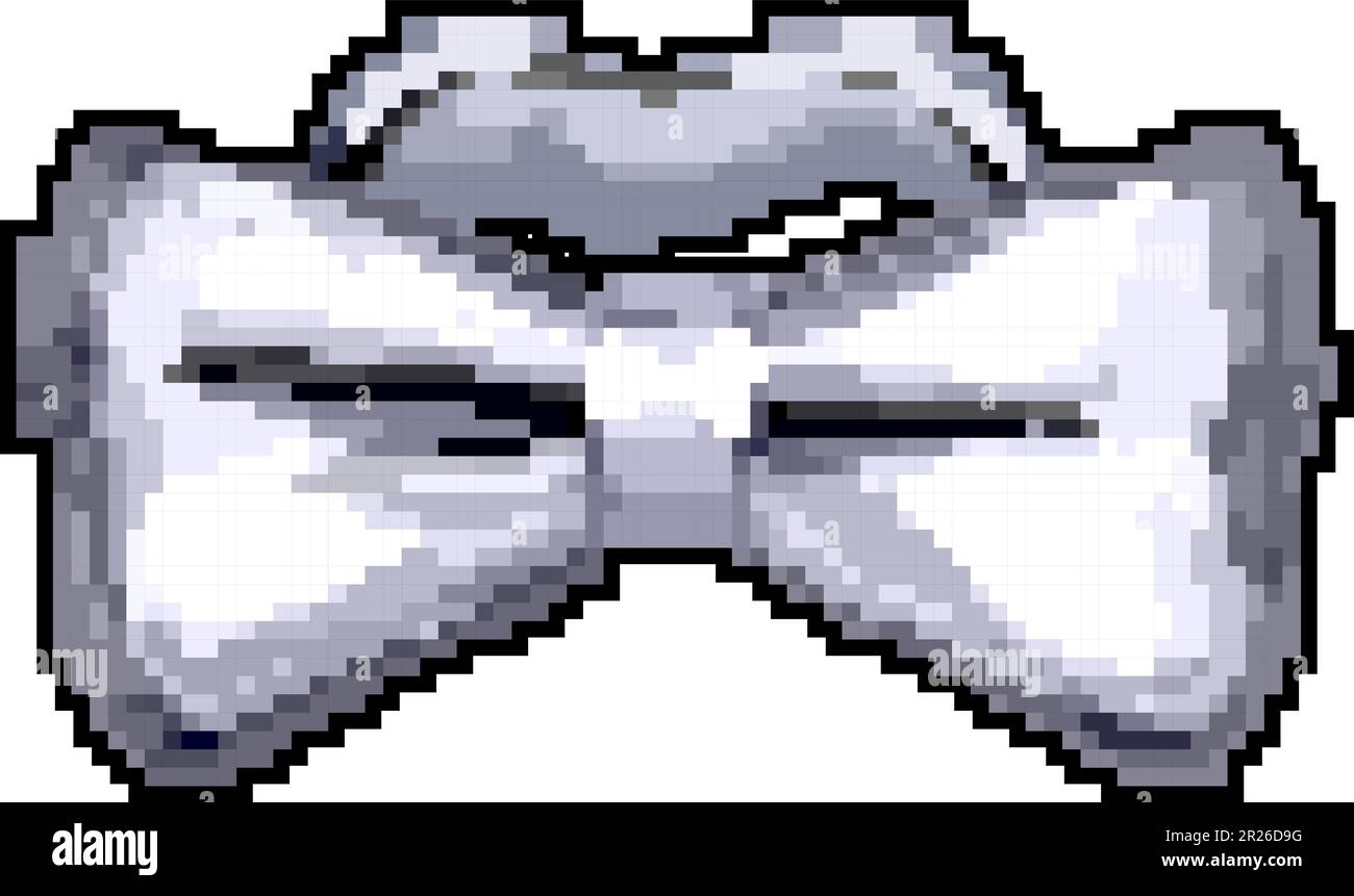 butterfly bow tie game pixel art vector illustration Stock Vector Image ...