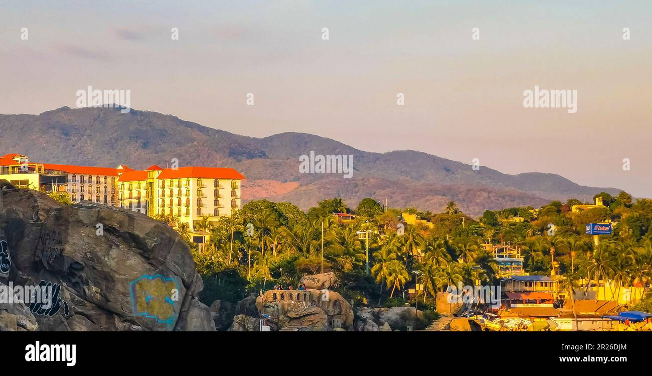 Beautiful stunning colorful and golden sunset in yellow orange red on ...