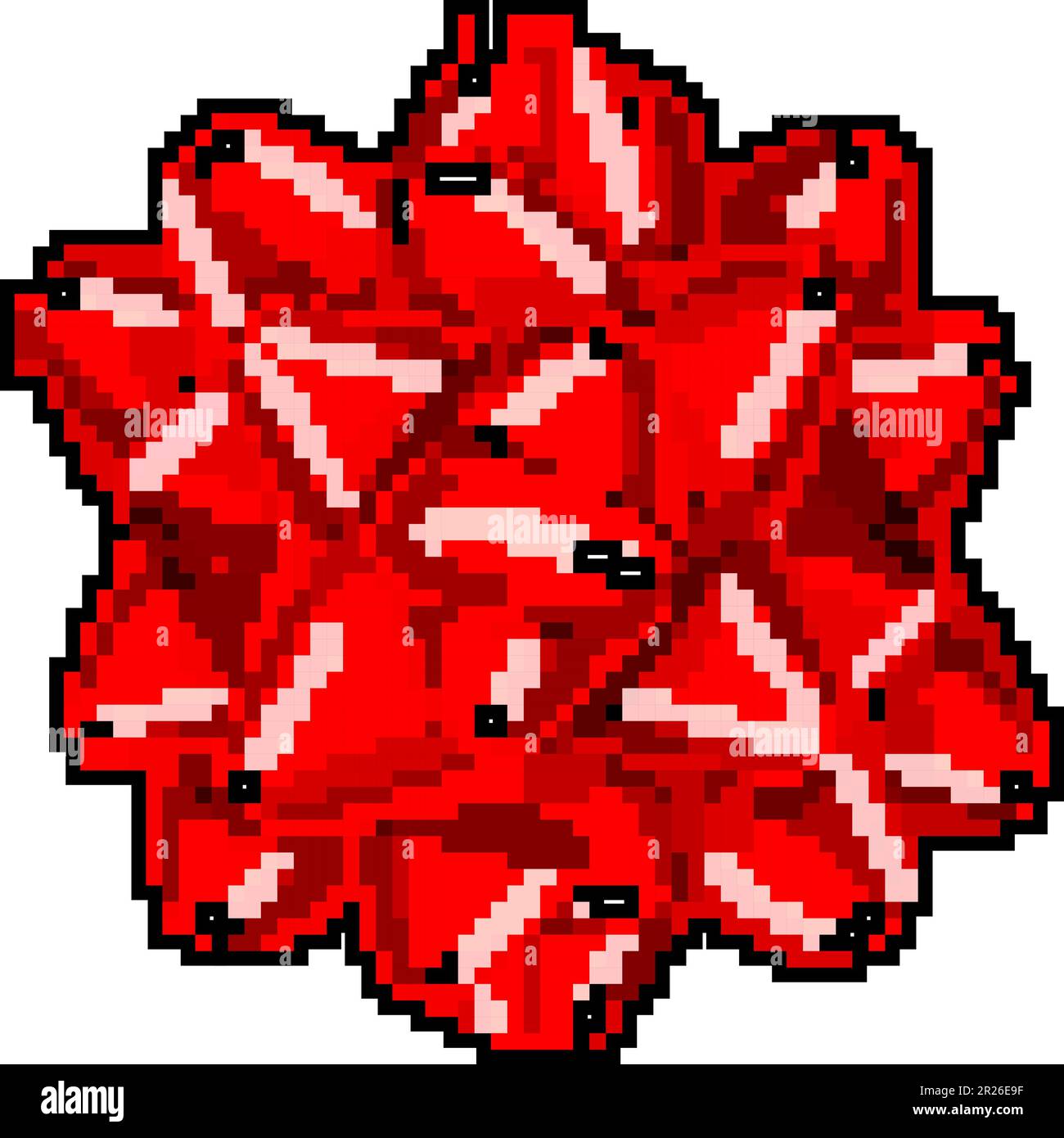 red bow ribbon game pixel art vector illustration Stock Vector Image ...