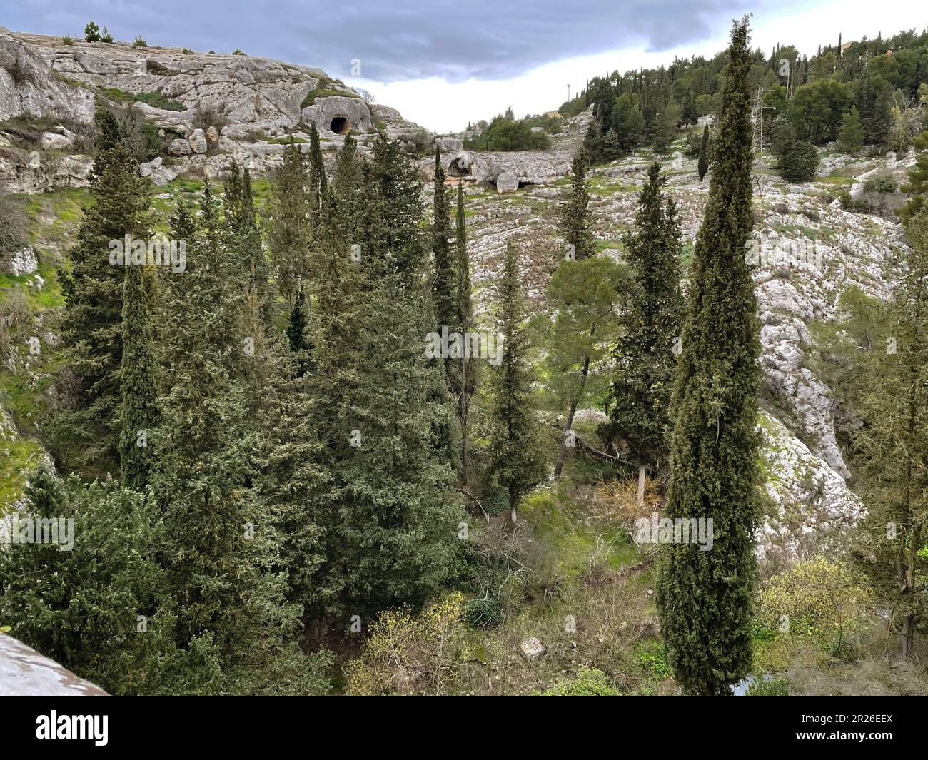 Panorama ancient dwellings carved rock hi-res stock photography and ...