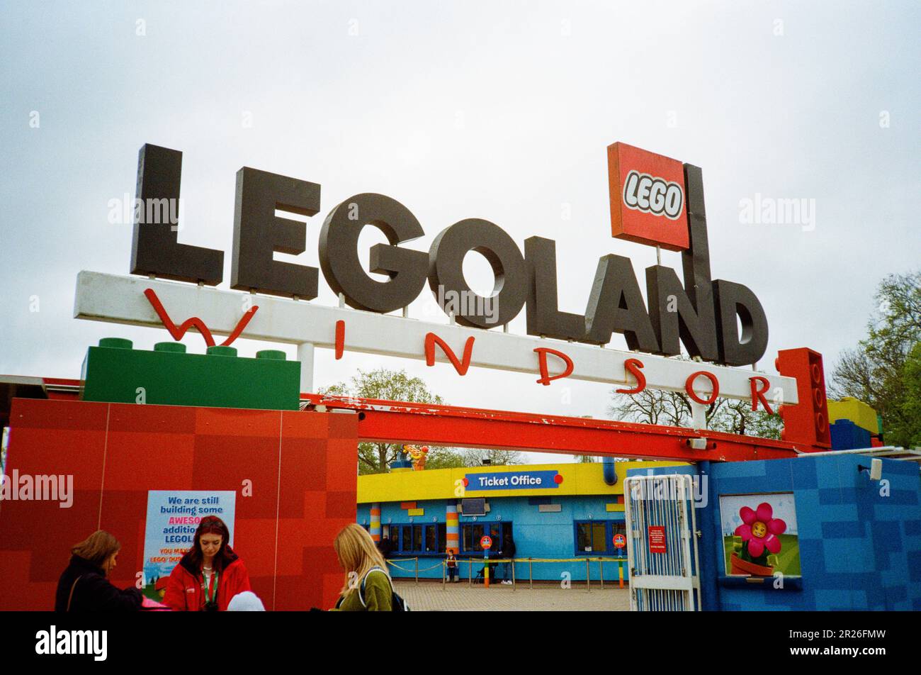 Entrance gate to Legoland Windsor, London, England, United Kingdom ...