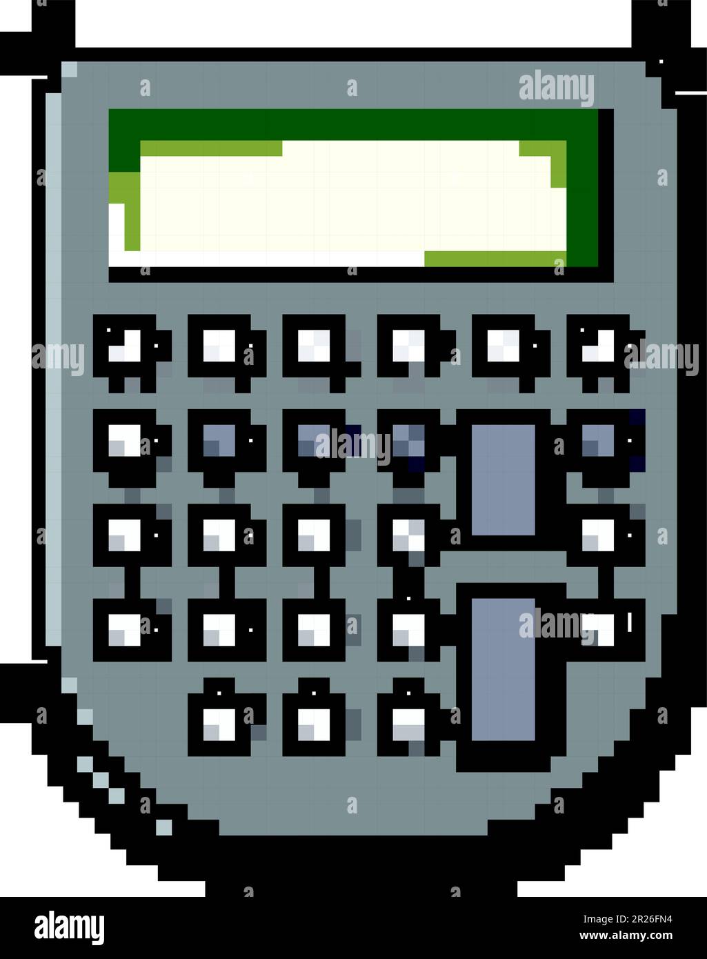 money calculator device game pixel art vector illustration Stock Vector ...