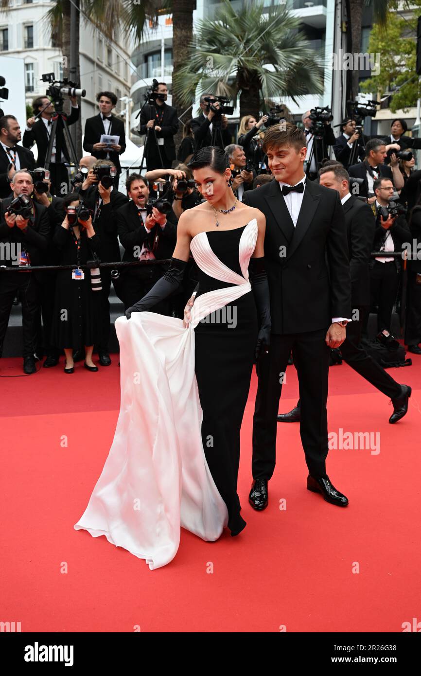 Cannes, France. 17th May, 2023. Grace Elizabeth and Nicolas Krause ...