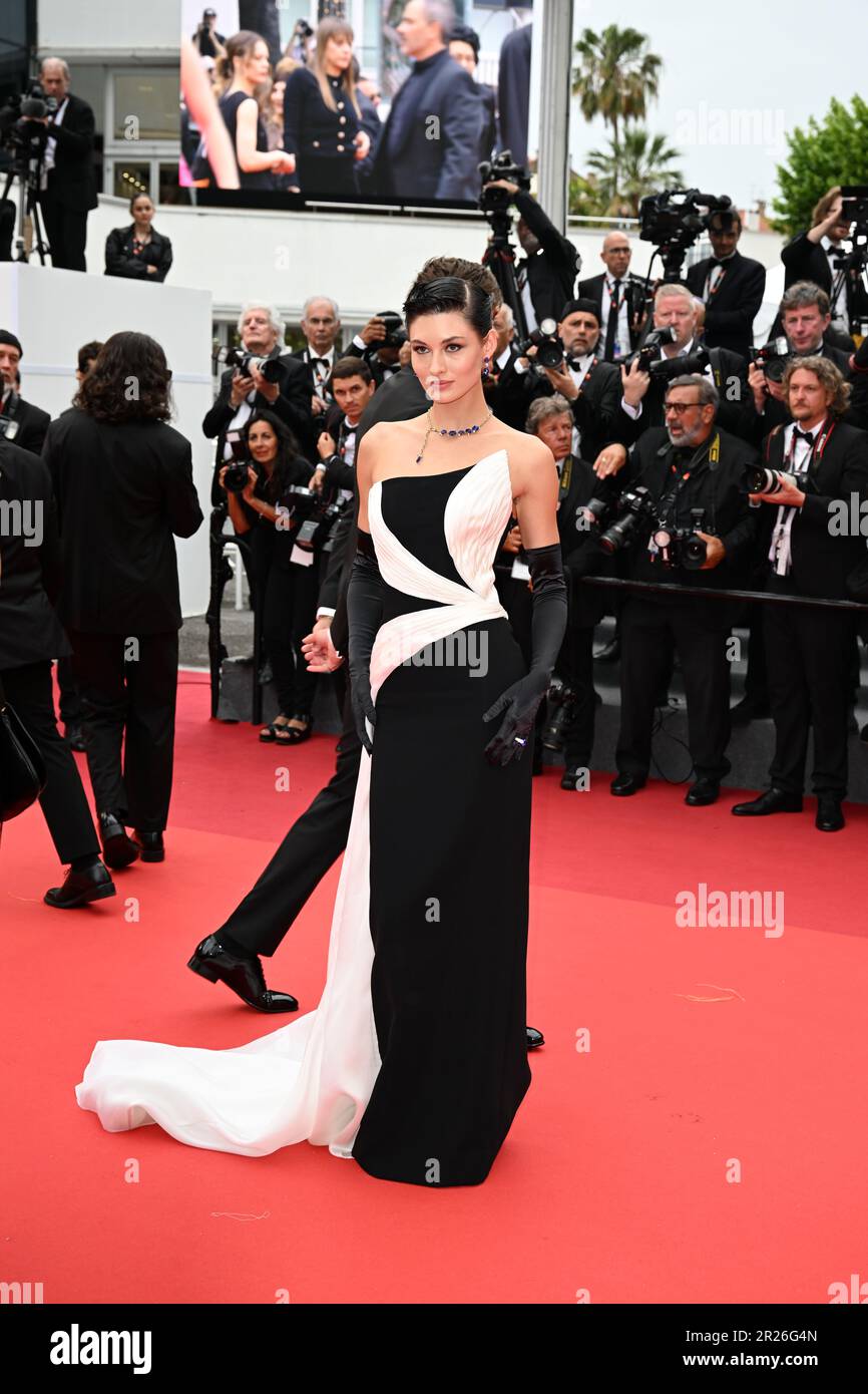 Cannes, France. 17th May, 2023. Grace Elizabeth and Nicolas Krause ...
