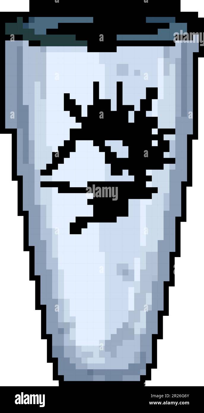 drink camp cup game pixel art vector illustration Stock Vector Image ...