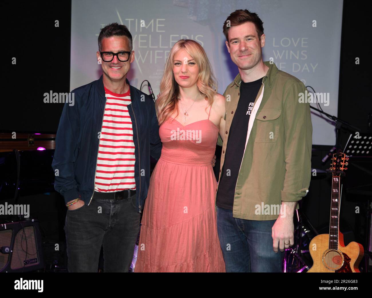 London, UK. Director Bill Buckhurst with Joanna Woodward and David ...