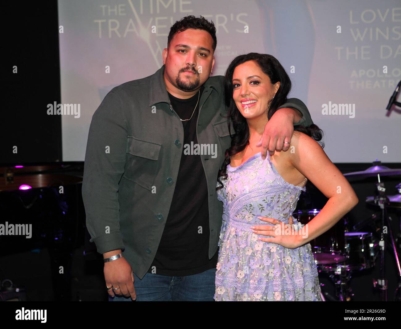 London, UK. Tim Mahendran and Hiba Elchikhe. Photocall for The Time ...